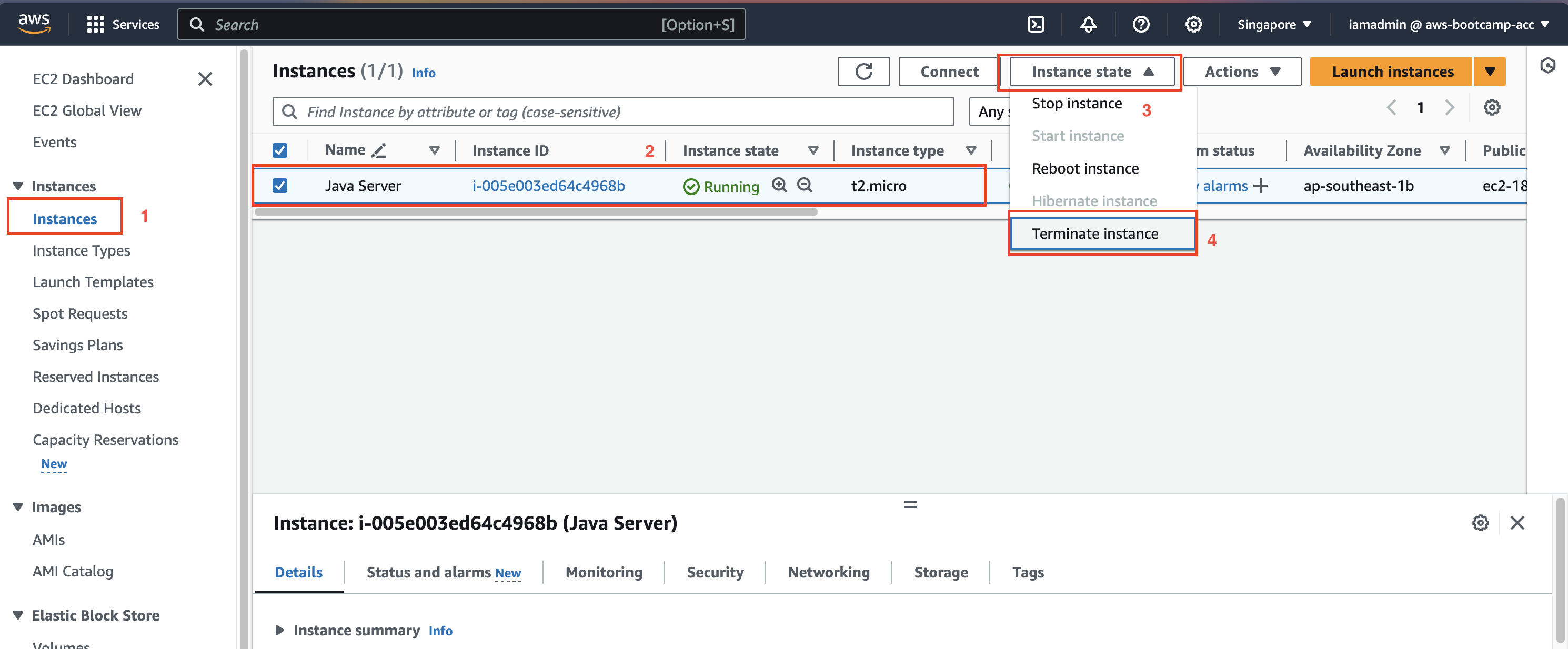 Clean up resources :: CICD with Jenkins and EC2